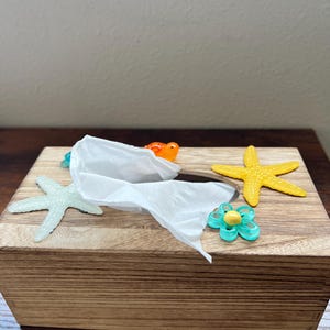 Handmade sea Turtles and Starfish Tissue Box Holder, Less is More ...