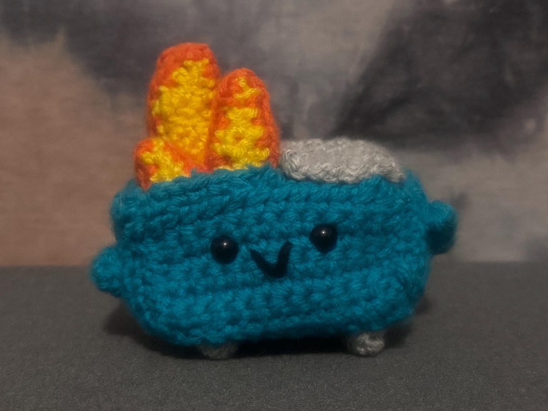 Crocheted Dumpster Fire Plushie - 2020 Keepsake - Etsy