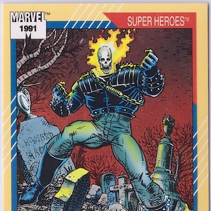 1991 GHOST RIDER Marvel Universe Series 2 Card - Etsy