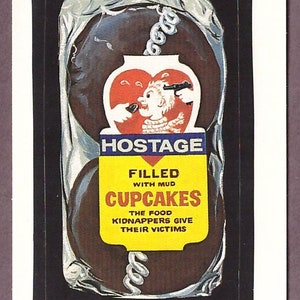 1986 HOSTAGE CUPCAKES Topps Wacky Packages Sticker - Etsy