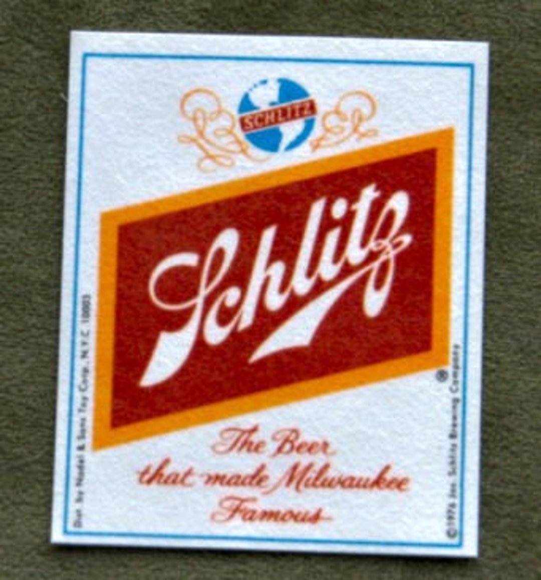 1976 Schlitz LOGO Patch NEW GLOBE Rare Design - Etsy