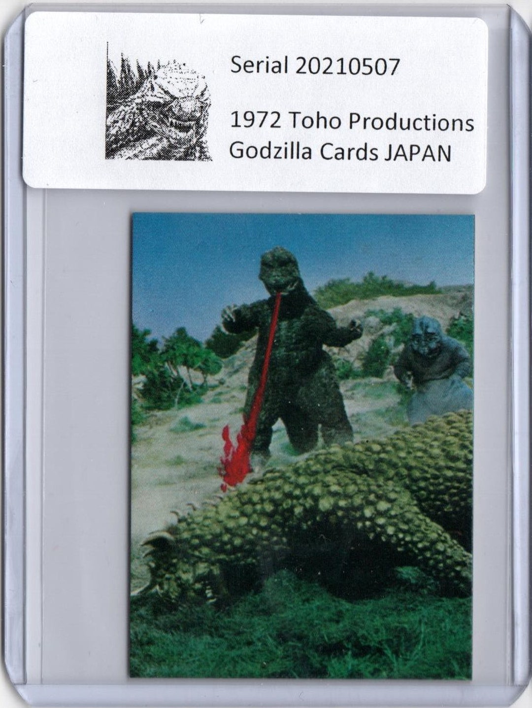 1972 Godzilla GABARA Toho Card JAPAN - Etsy