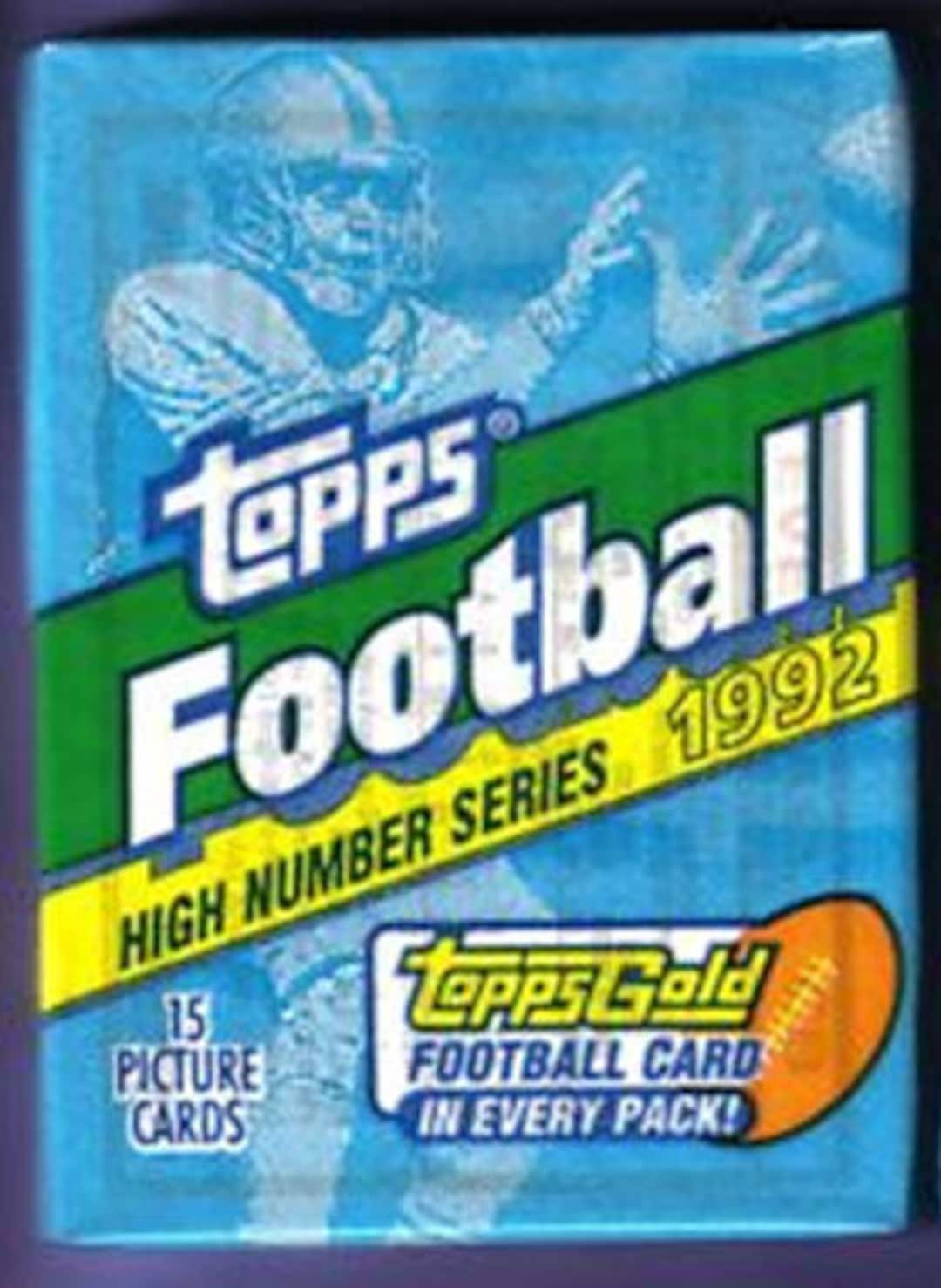 Rare 1992 Topps Football High Series UNOPENED Pack - Etsy