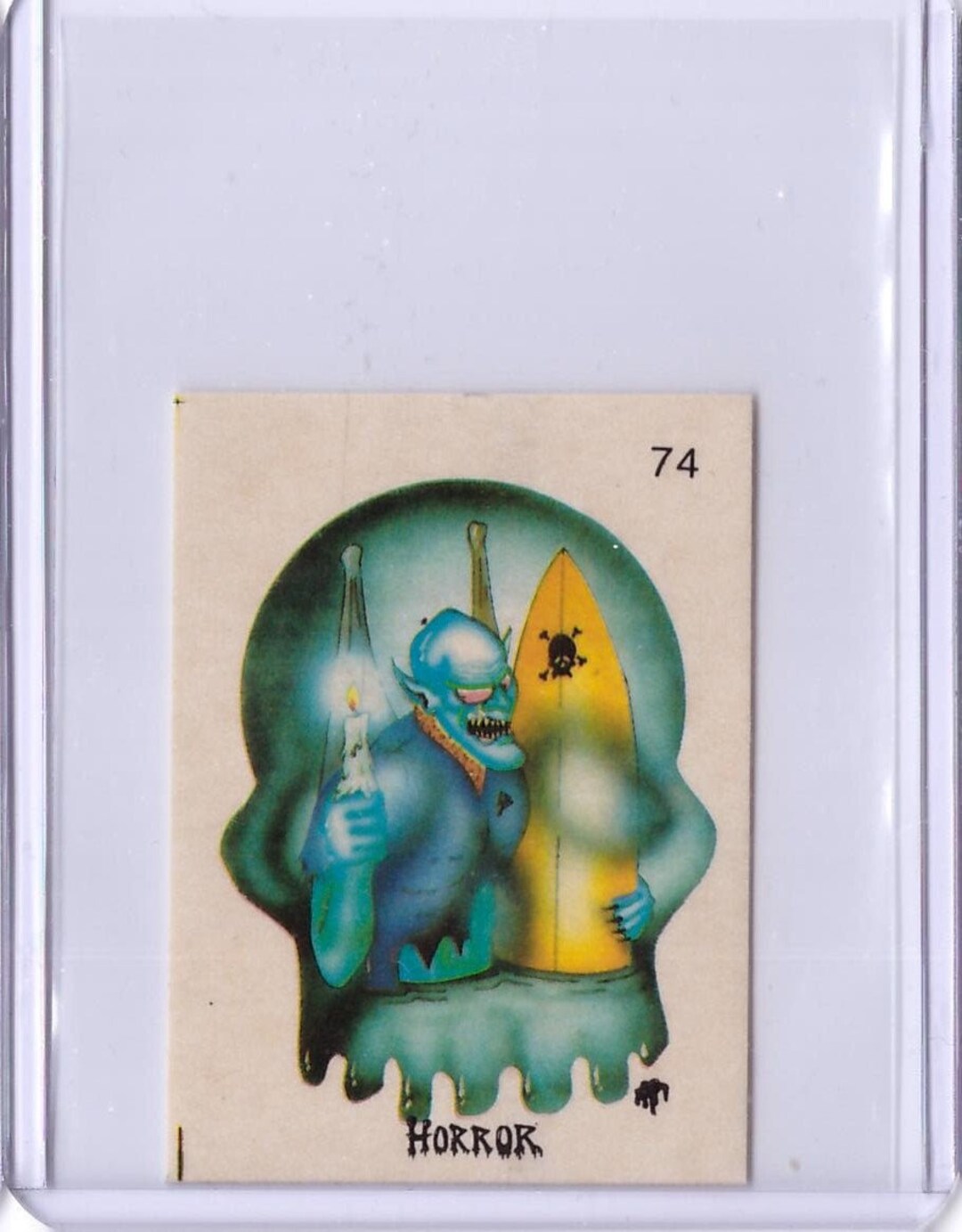 1970s Halloween Vending Machine Stickers VAMPIRE Surfer 74 - Etsy