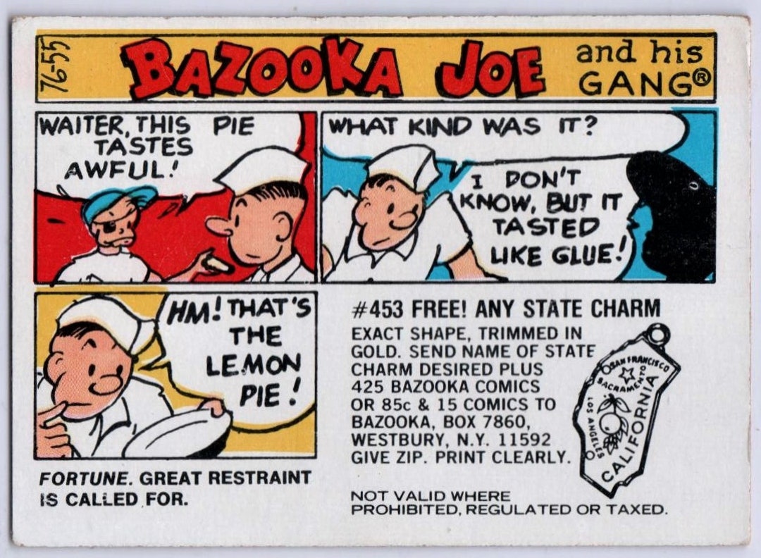 1976 Bazooka Joe Comic Card 76-55 - Etsy