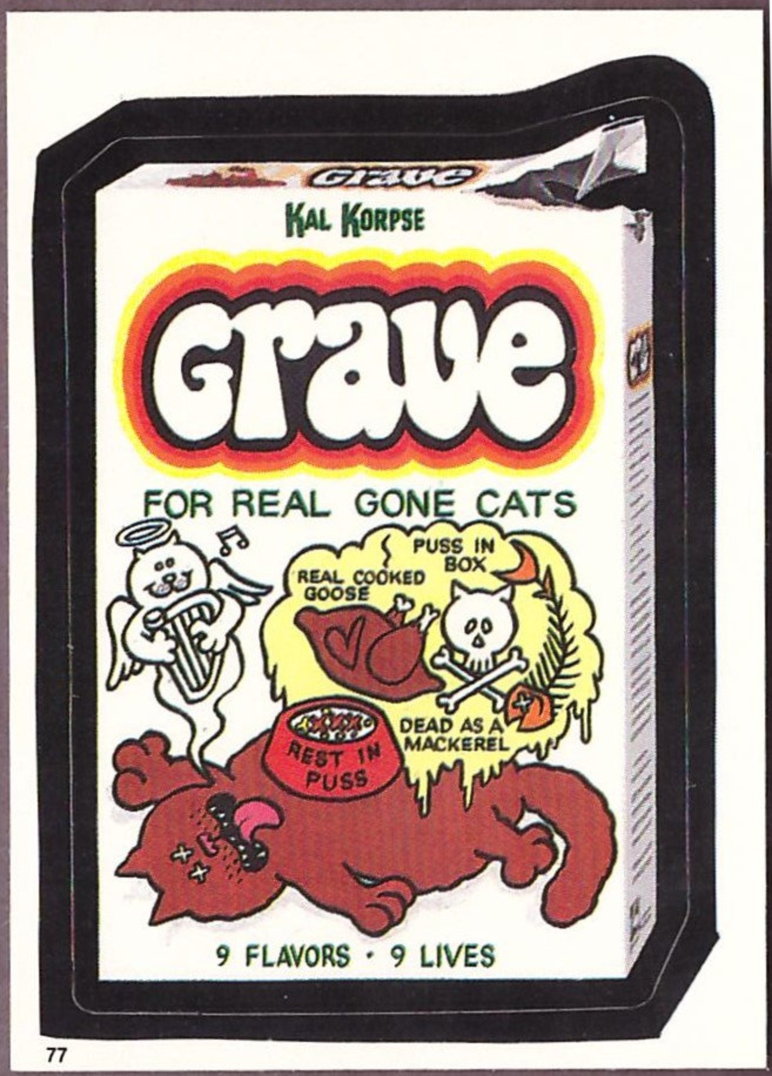 1986 CRAVE Topps Wacky Packages Sticker - Etsy