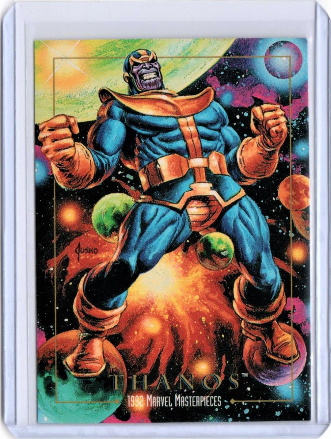 1992 Marvel Masterpieces THANOS Card - Etsy