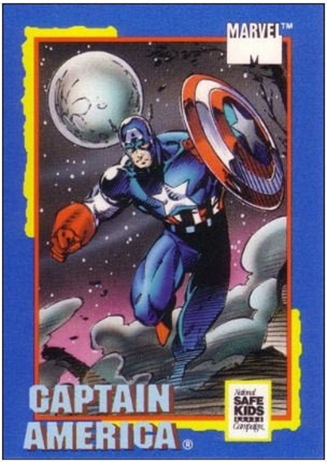 1991 MARVEL Trading Card From Impel Limited Edition CAPTAIN AMERICA - Etsy