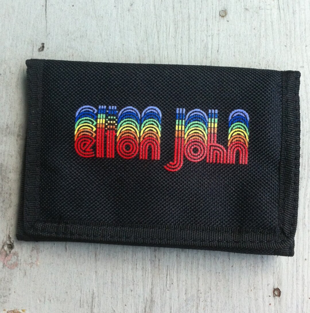1980s Concert ELTON JOHN Velcro Vinyl Wallet in Unused Condition - Etsy