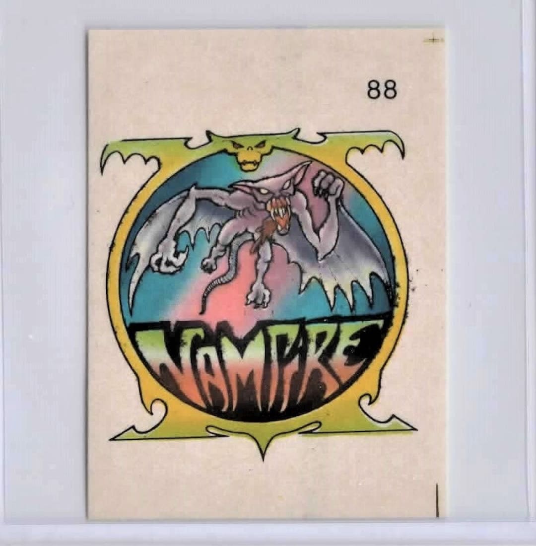 1970s Halloween Vending Machine Stickers VAMPIRE 88 - 101321 - Etsy