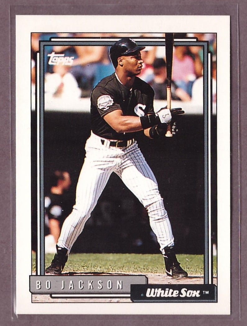 1992 Topps BO JACKSON 290 Baseball Card HOF Super Star - Etsy