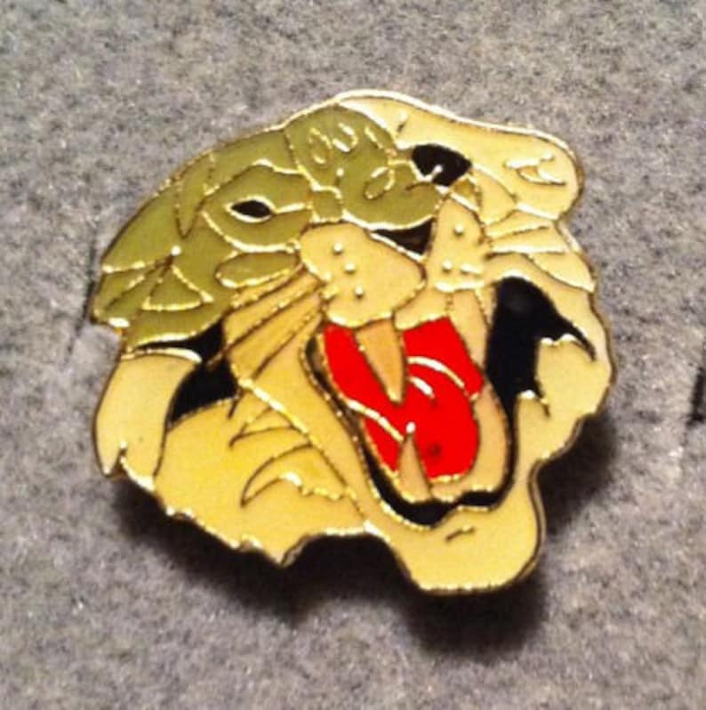 1960s-70s Ringling Bros Barnum Bailey Circus Pin Roaring GREENISH TIGER ...
