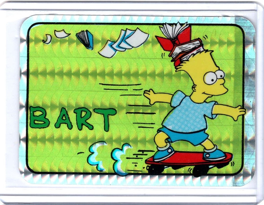 1990 Simpsons BART Novelty Vending Sticker Made by Kodak - Etsy