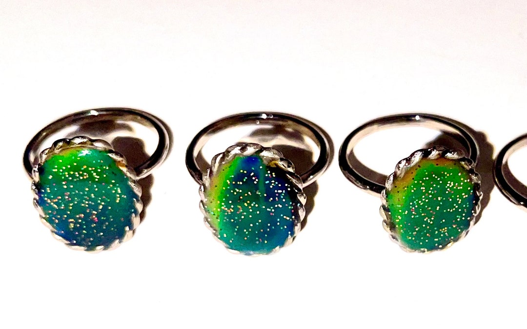 Original 1975 Glitter Mood Ring - Etsy