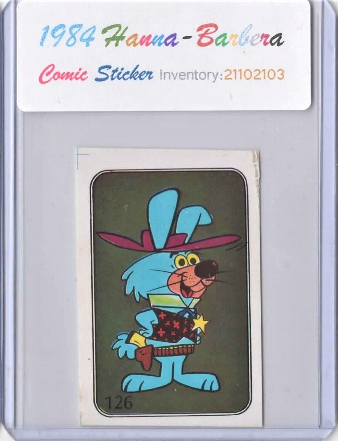 1984 Ricochet Rabbit Hanna Barbera Comic Cartoon Sticker - Etsy