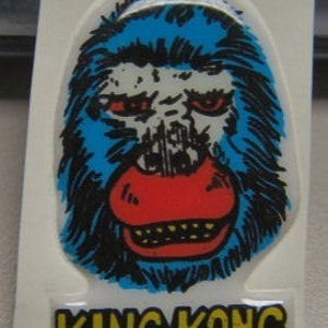1972 King Kong Puffy Sticker MINT - Etsy