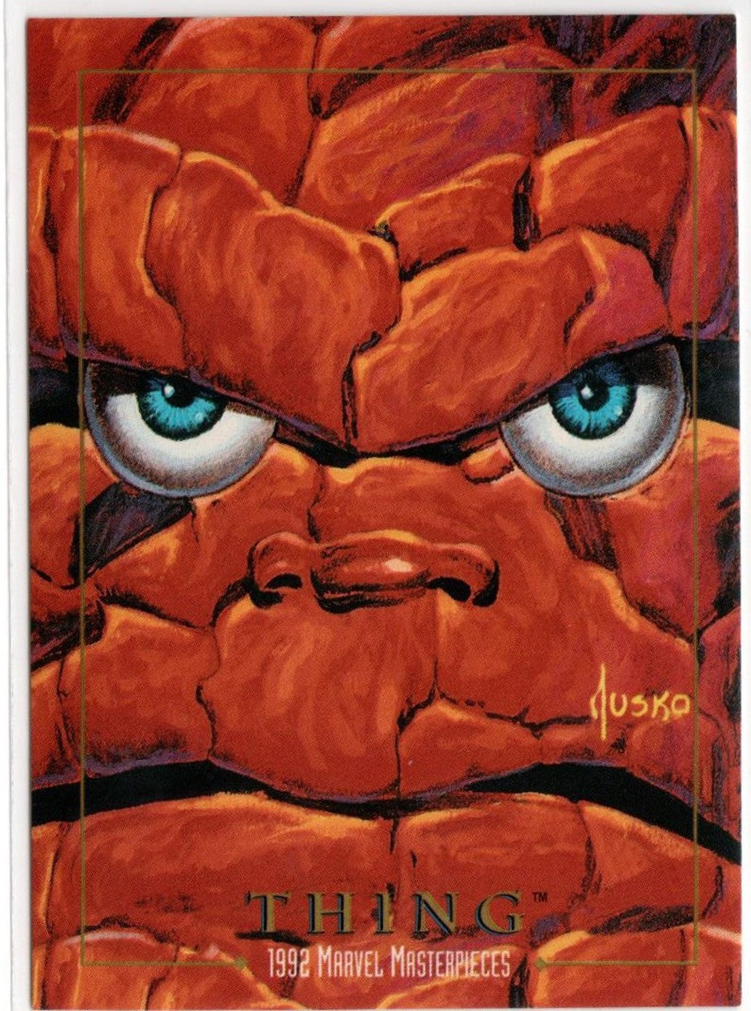 1992 Marvel Masterpieces THE THING Card - Etsy