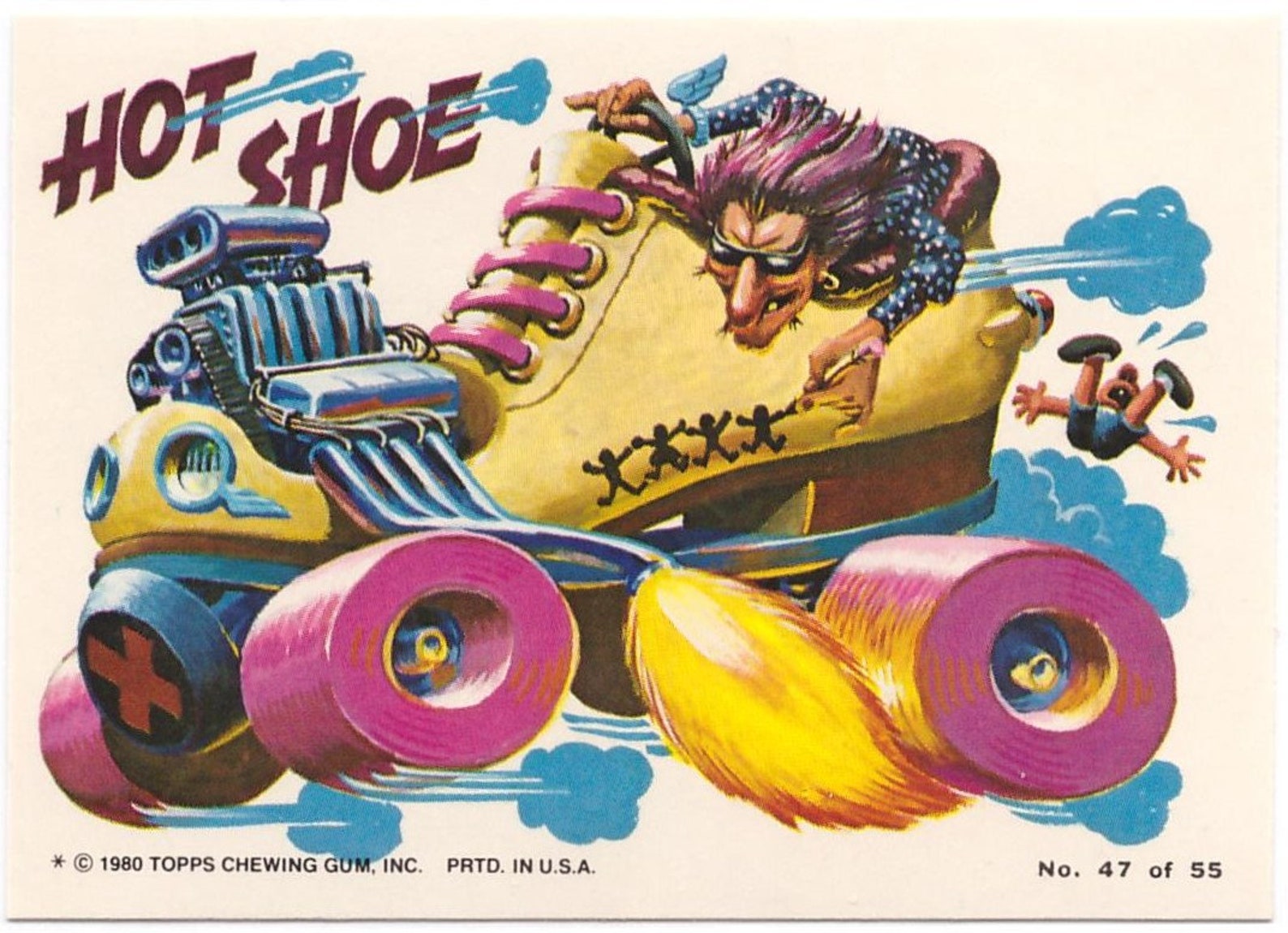 1980 Topps Weird Wheels Card HOT SHOE | Etsy