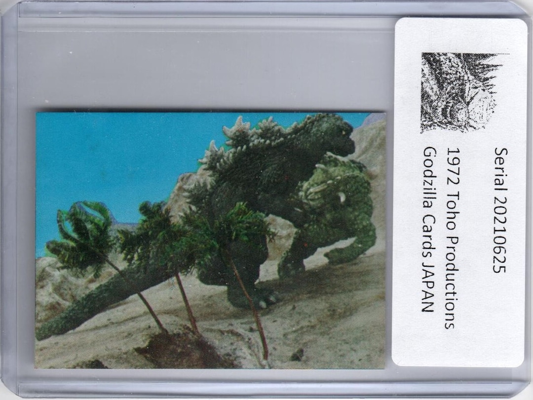 1972 Godzilla GABARA Toho Card JAPAN - Etsy