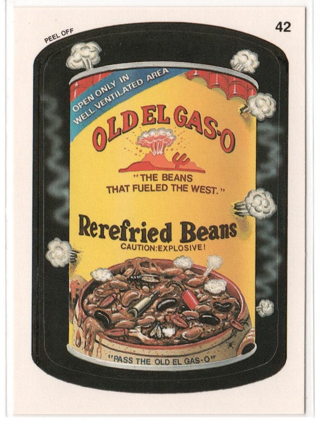 Vintage OLD El GASO 1991 Wacky Packages Card - Etsy