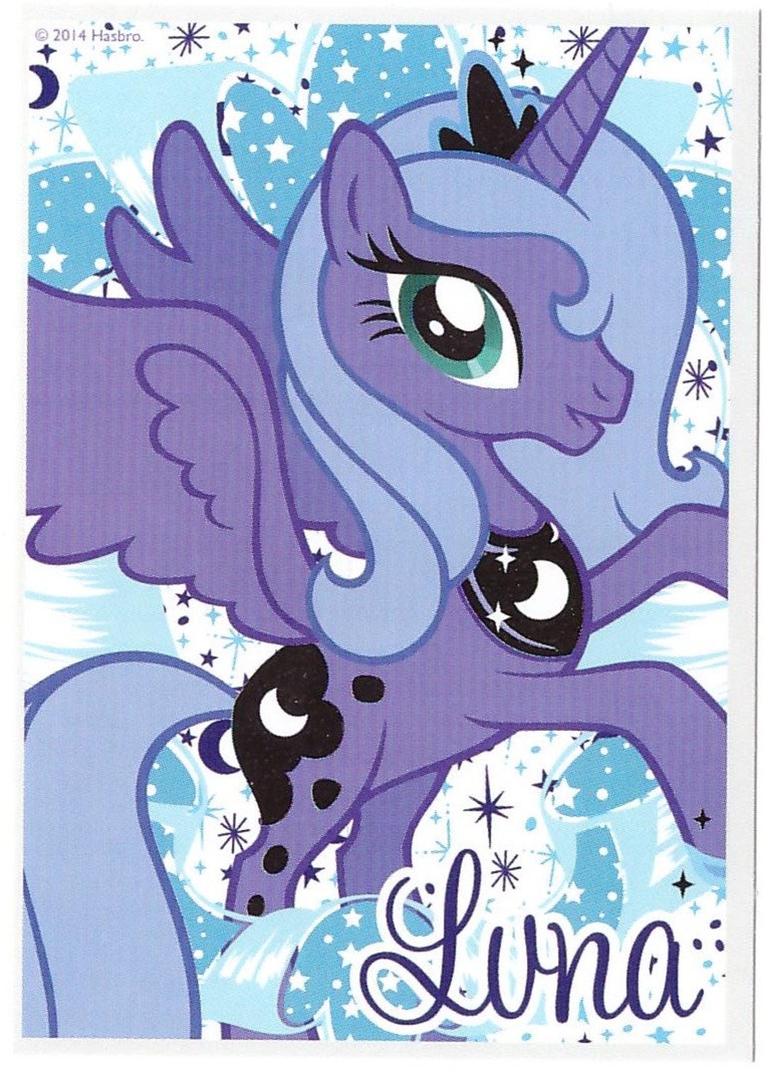 LUNA My Little Pony Sticker From Vending Company - Etsy