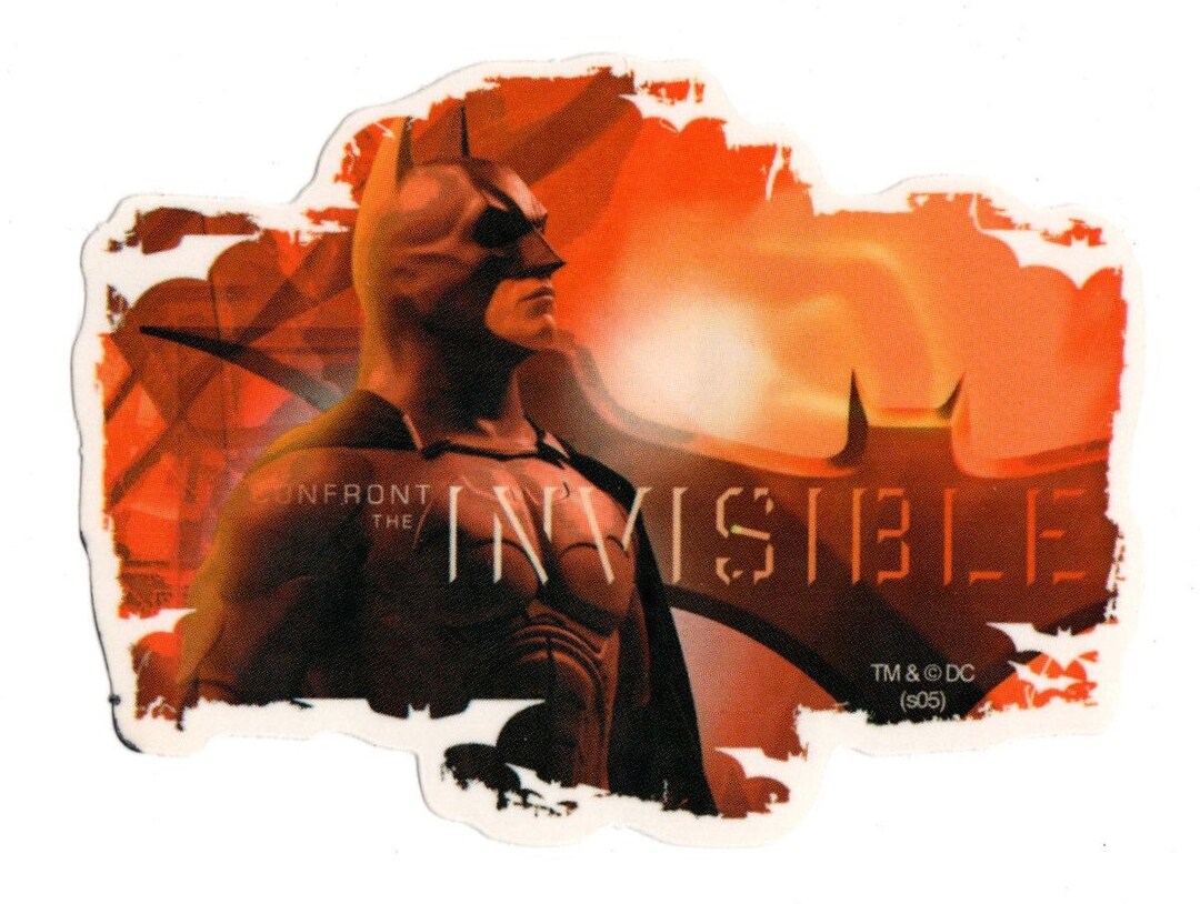 Limited Edition BATMAN Invisible Sticker - Etsy