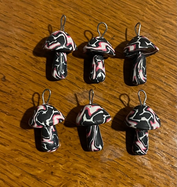 1960s Hippie Fimo Mushroom Pendant From Toy Machine - Gem