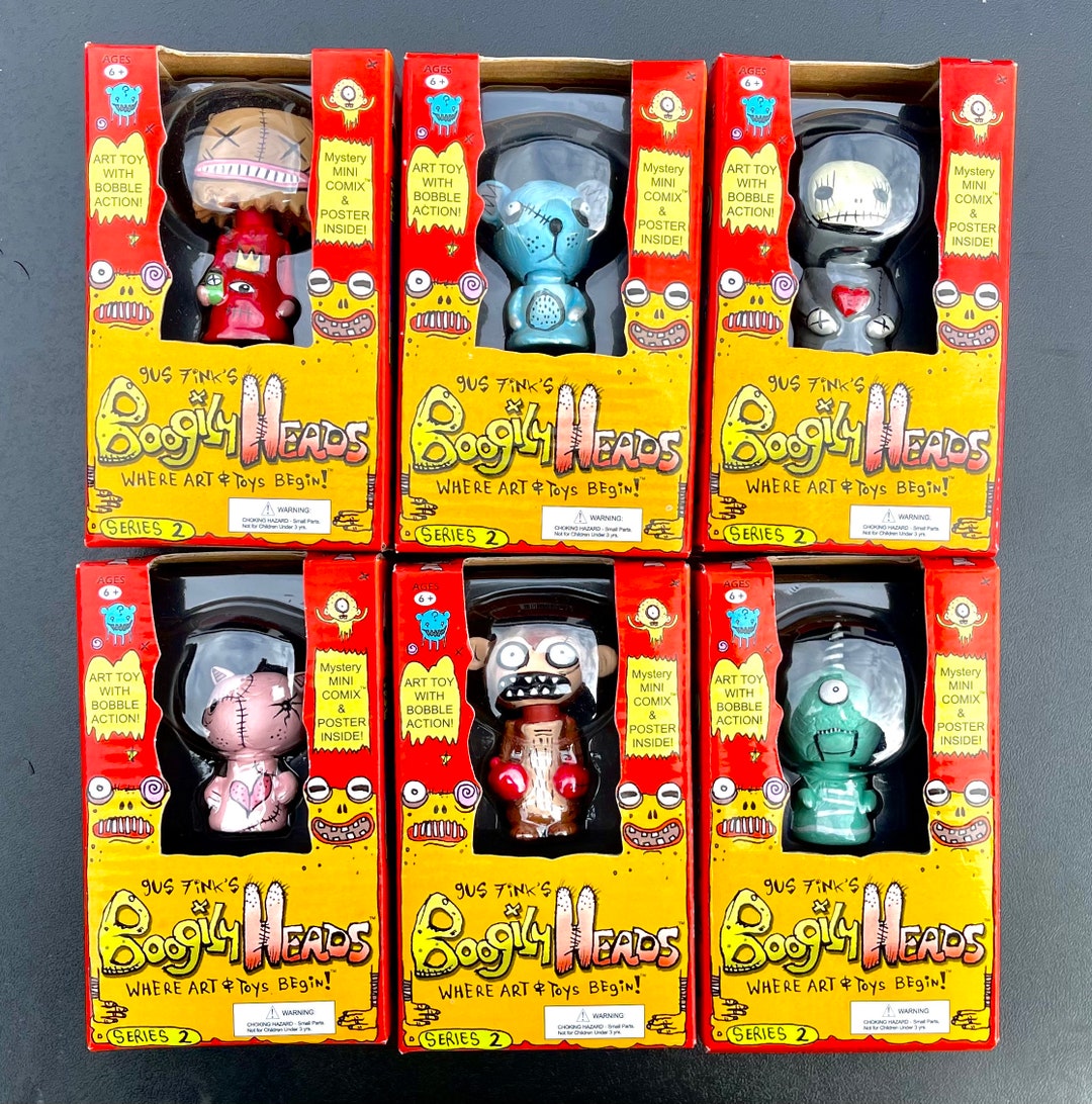 Full Set of 6 Gus Finks Series 2 Boogily Head Monster Figures - Etsy