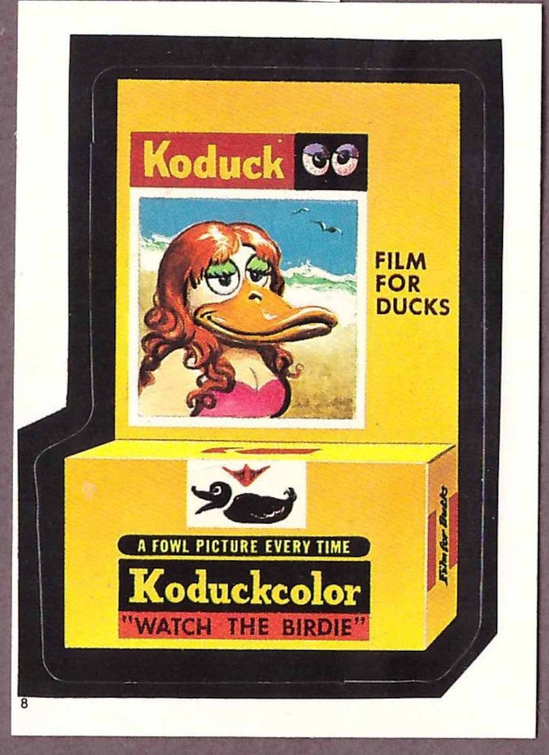 1986 KODUCK FILM Topps Wacky Packages Sticker - Etsy