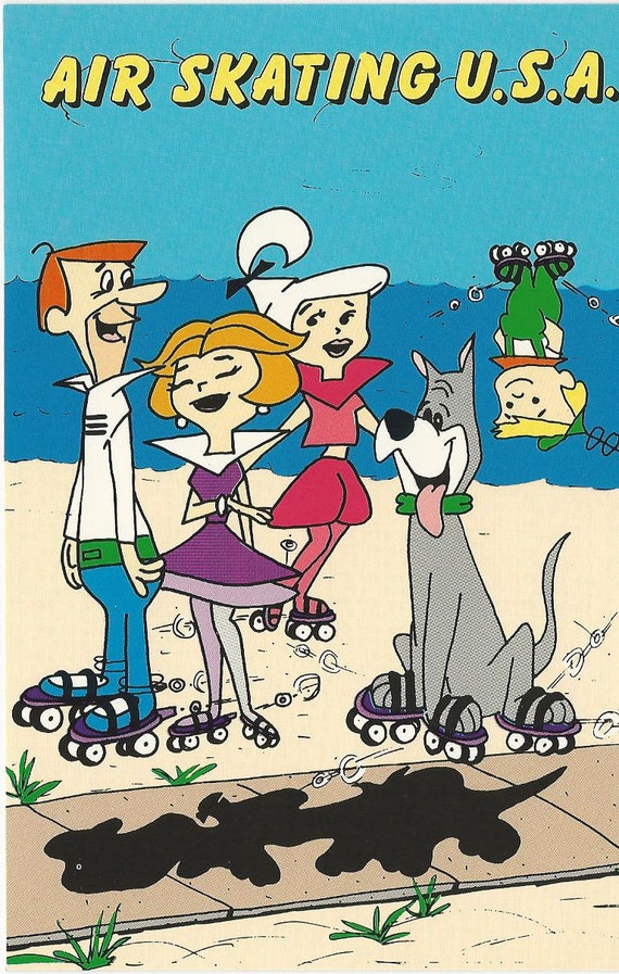 1987 Hanna Barbera 4x6 Post Card Jetsons Air Skating U S A Etsy