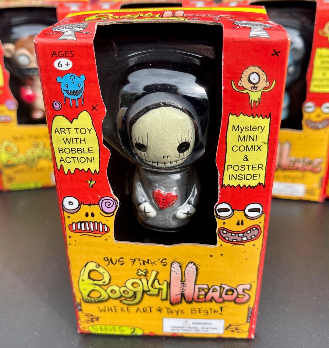 SKULLGNOME Gus Finks Series 2 Boogily Head Monster Figures - Etsy