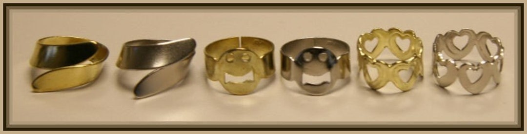 1960's 6 Ring Metal Cracker Jack Set COMPLETE - Etsy