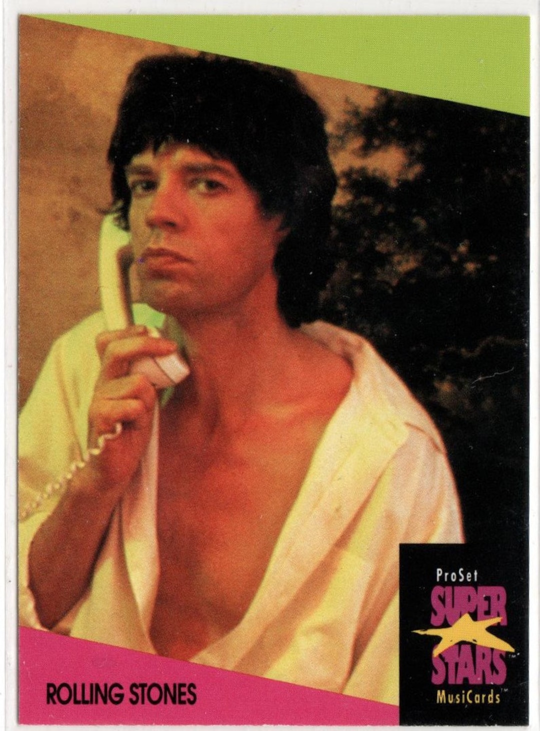 1991 UK Pro Set Fanz MICK JAGGER Rolling Stones Music Card - Etsy