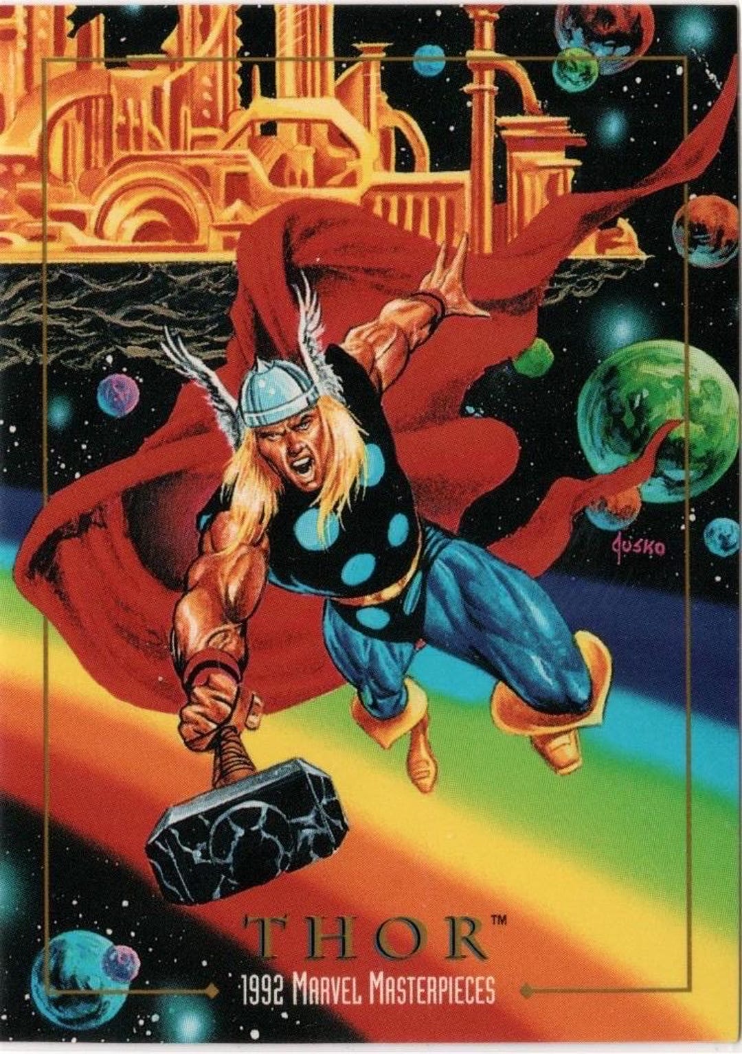 1992 Marvel Masterpieces THOR Card - Etsy