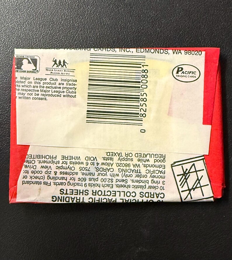 1988 UNOPENED Pack of 1988 Pacific Baseball Legends - Etsy