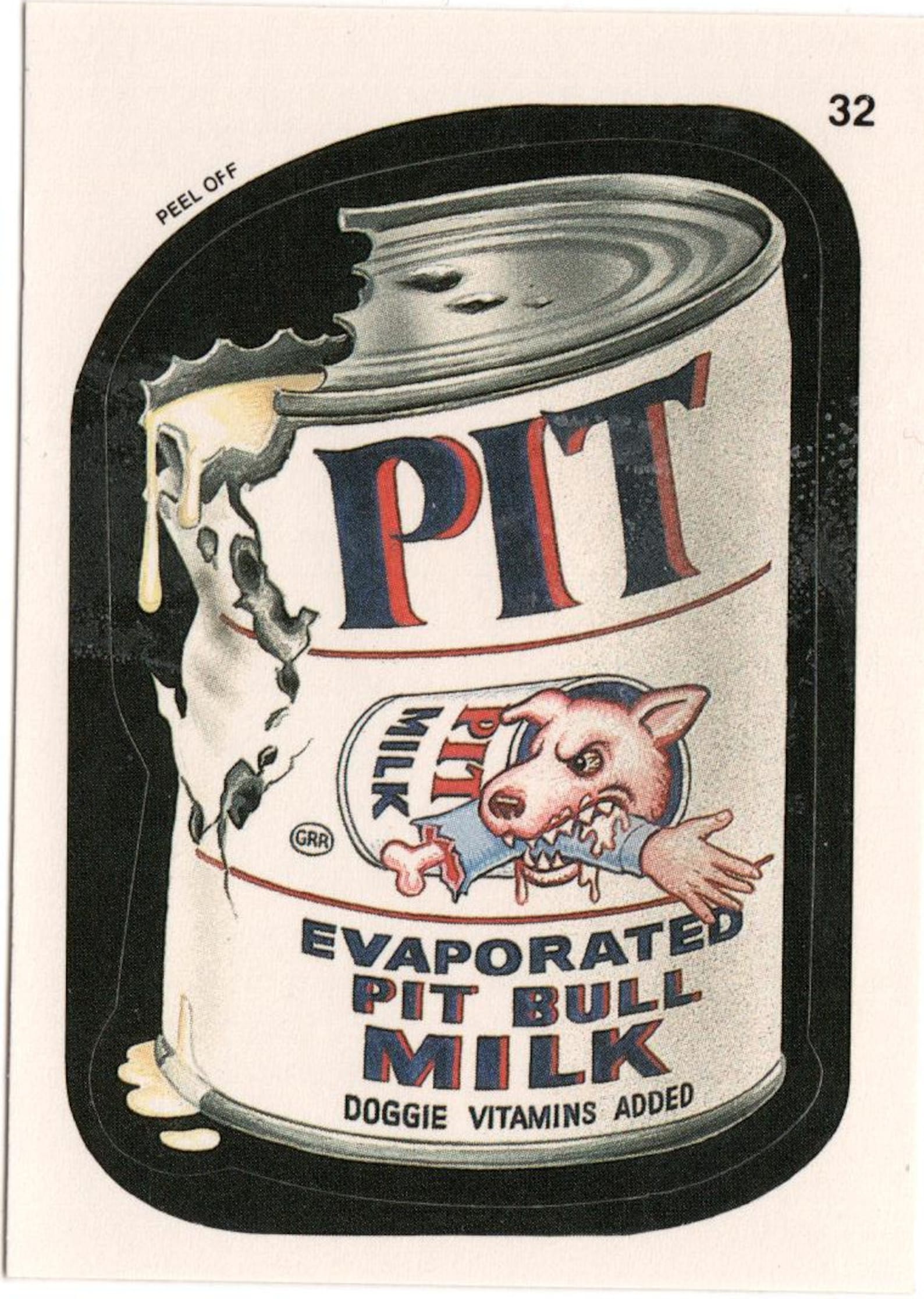 Vintage KITTY ZITTER 1991 Wacky Packages Card - Etsy