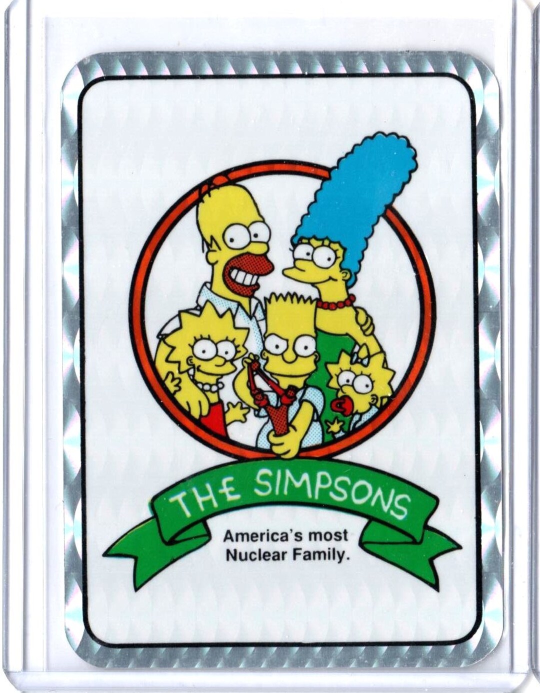 1990 Simpsons NUCLEAR FAMILY Novelty Vending Sticker Made by Kodak - Etsy