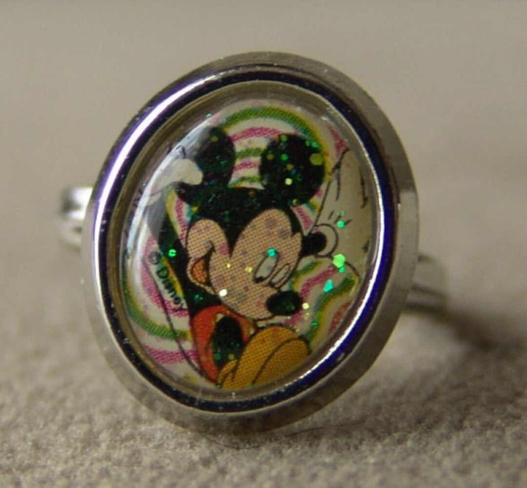 1970s Oval Shape MICKEY MOUSE Disney Land Toy Ring - Etsy