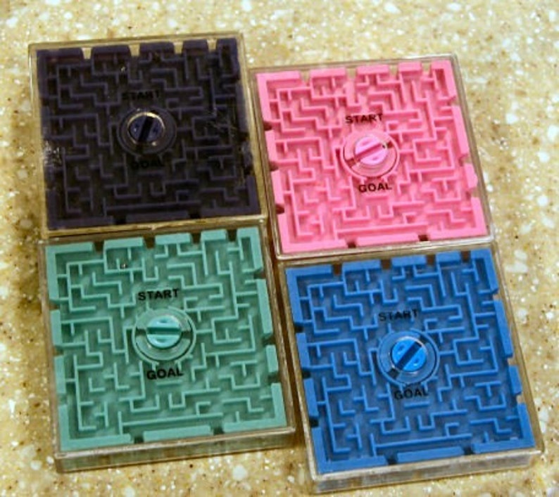 4 - 1970’s Large Plastic Ball Maze Toys VERY COOL - Etsy