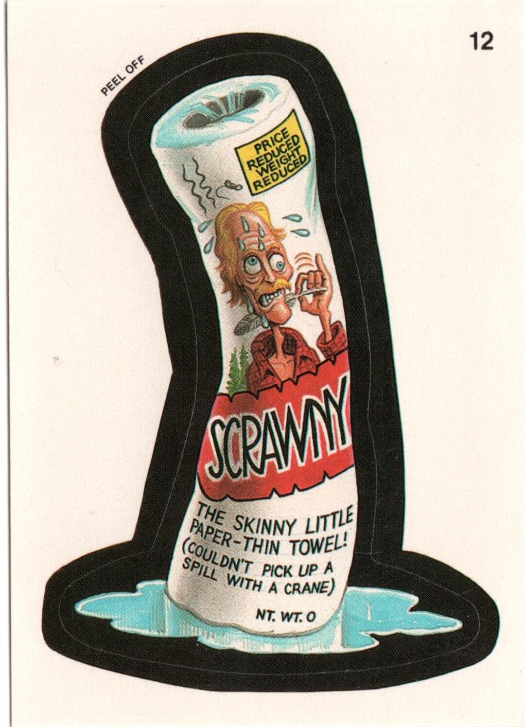 Vintage SCAWNY 1991 Wacky Packages Card - Etsy