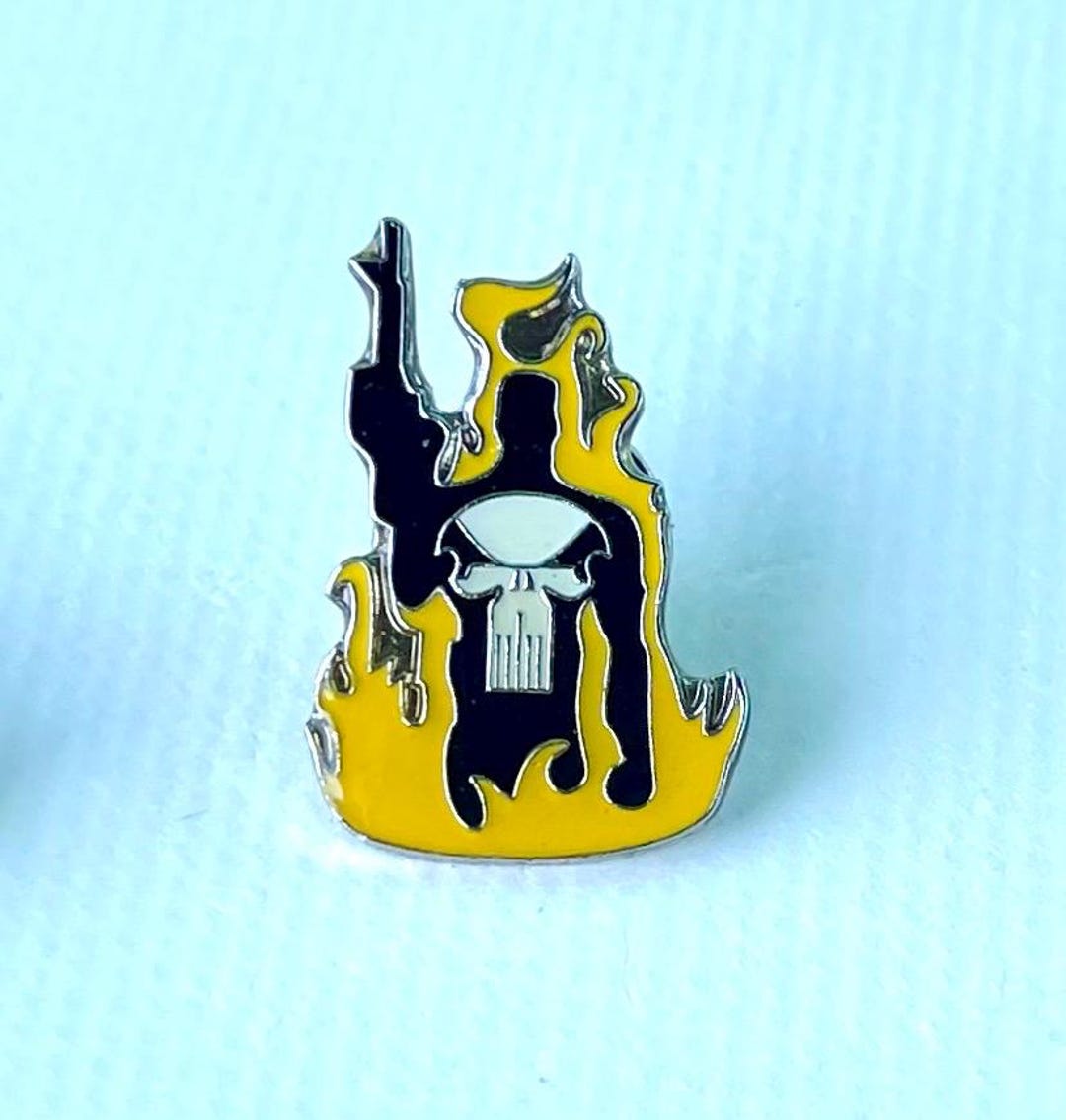 2004 Punisher on Fire Pin - Etsy