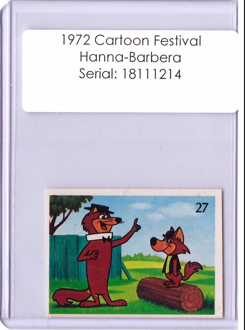 1972 Fibber Fox Hanna Barbera Cartoon Festival Sticker - Etsy