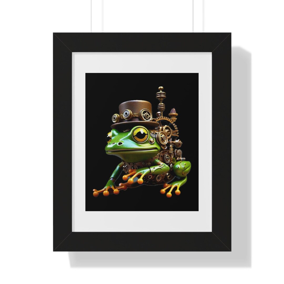 Clockwork Frog 2 Framed Vertical Poster - Etsy