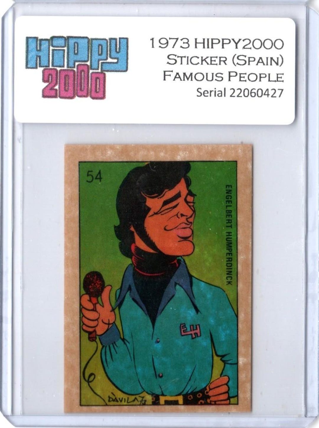 Vintage 1973 HIPPY2000 Parody Sticker Engelbert Humperdinck - Etsy