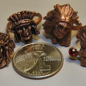 1950s Rare PURE COPPER Western Boot Ring With Gem - Etsy