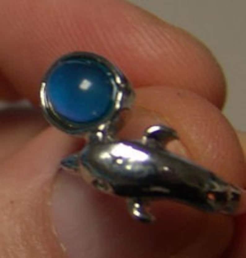 1970s Rare DOLPHIN MOOD RING Medium - Etsy