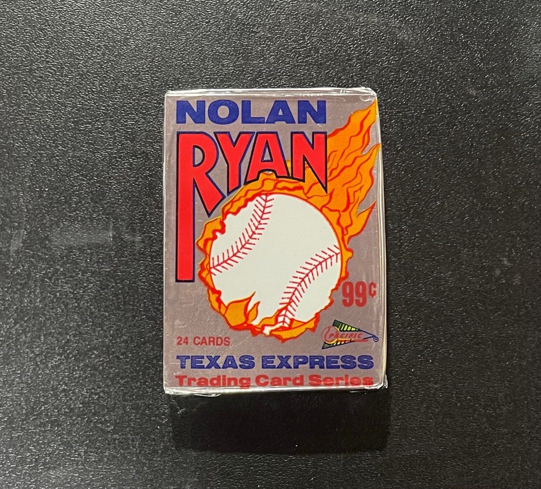 1991 Jumbo NOLAN RYAN Texas Express Pack of Limited Edition Baseball ...