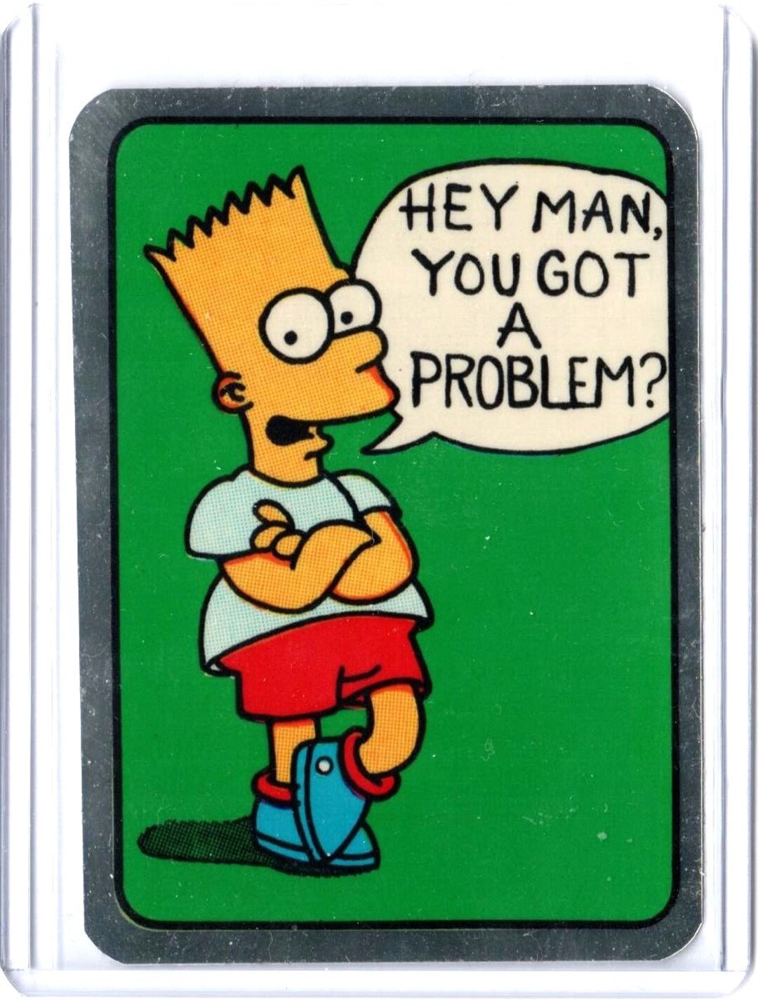 1990 Simpsons BART PROBLEM Novelty Vending Sticker Made by Kodak - Etsy
