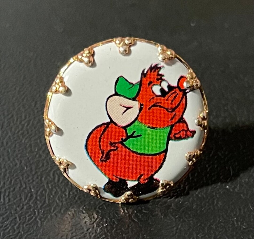 1970s Disney GUS GUS Cartoon Ring Vintage and Adjustable - Etsy