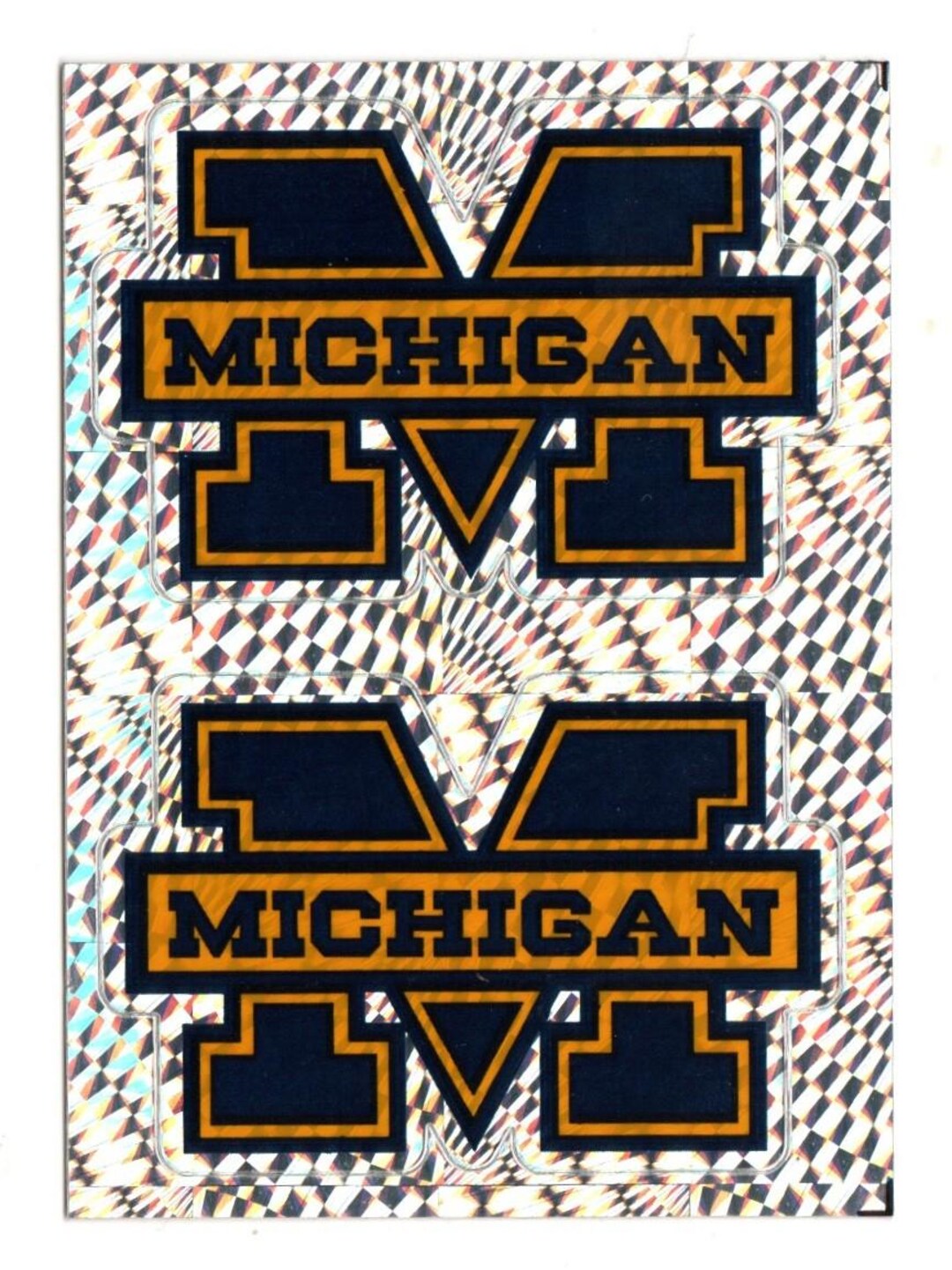 1990s Maize and Blue Michigan University Vending Sticker - Etsy